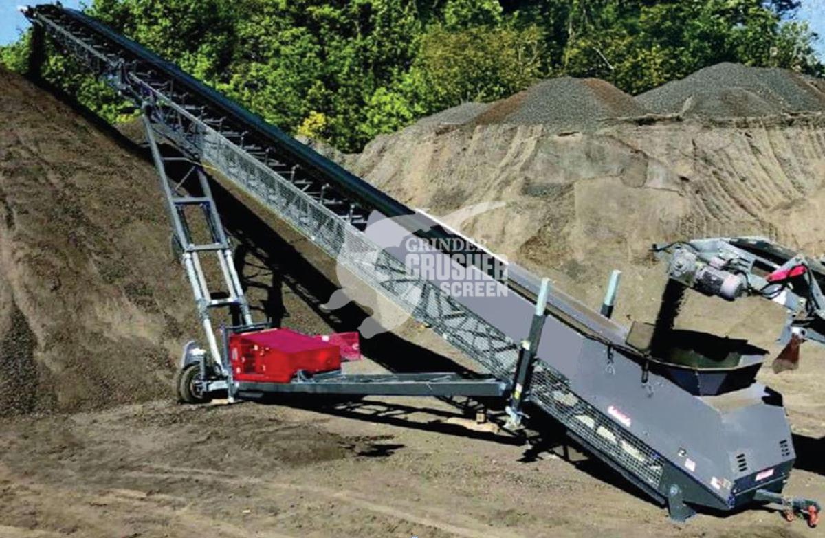 Used NEW SCREEN USA ROAD PORTABLE RADIAL STACKING CONVEYOR WC8036 for ...