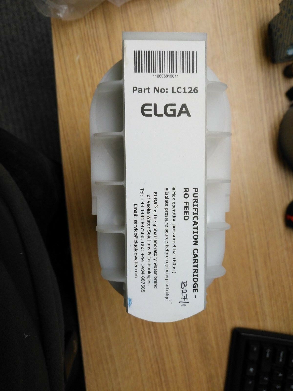 New open box Elga LC126 Purification Cartridge - RO Feed for Sale at ...