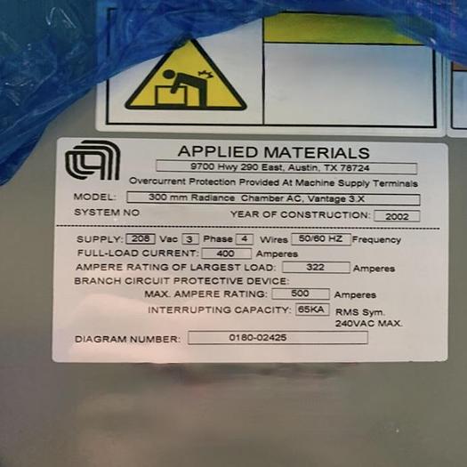 Used AMAT Vantage with 2 Radiance RTP chambers for Sale at Tara Sem...