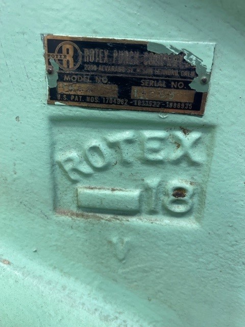 Used Sold Rotex 18AK Hand Turret Punch 8 Ton #6372 #2 at Wheeler ...
