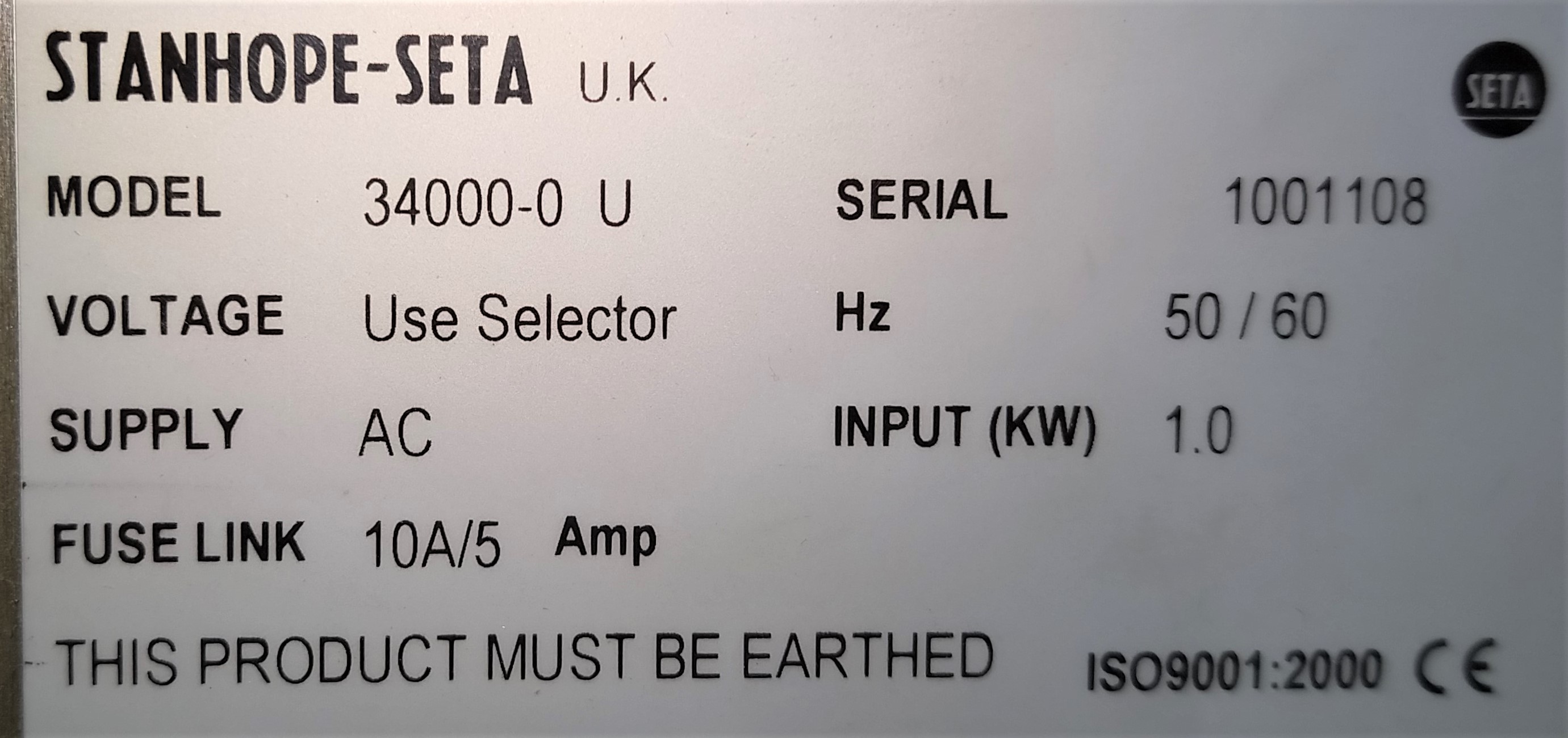使用的Stanhope-Steta Multiflash 34000-0闪点测试仪在Chemistry RG Consultant Inc出售 ...